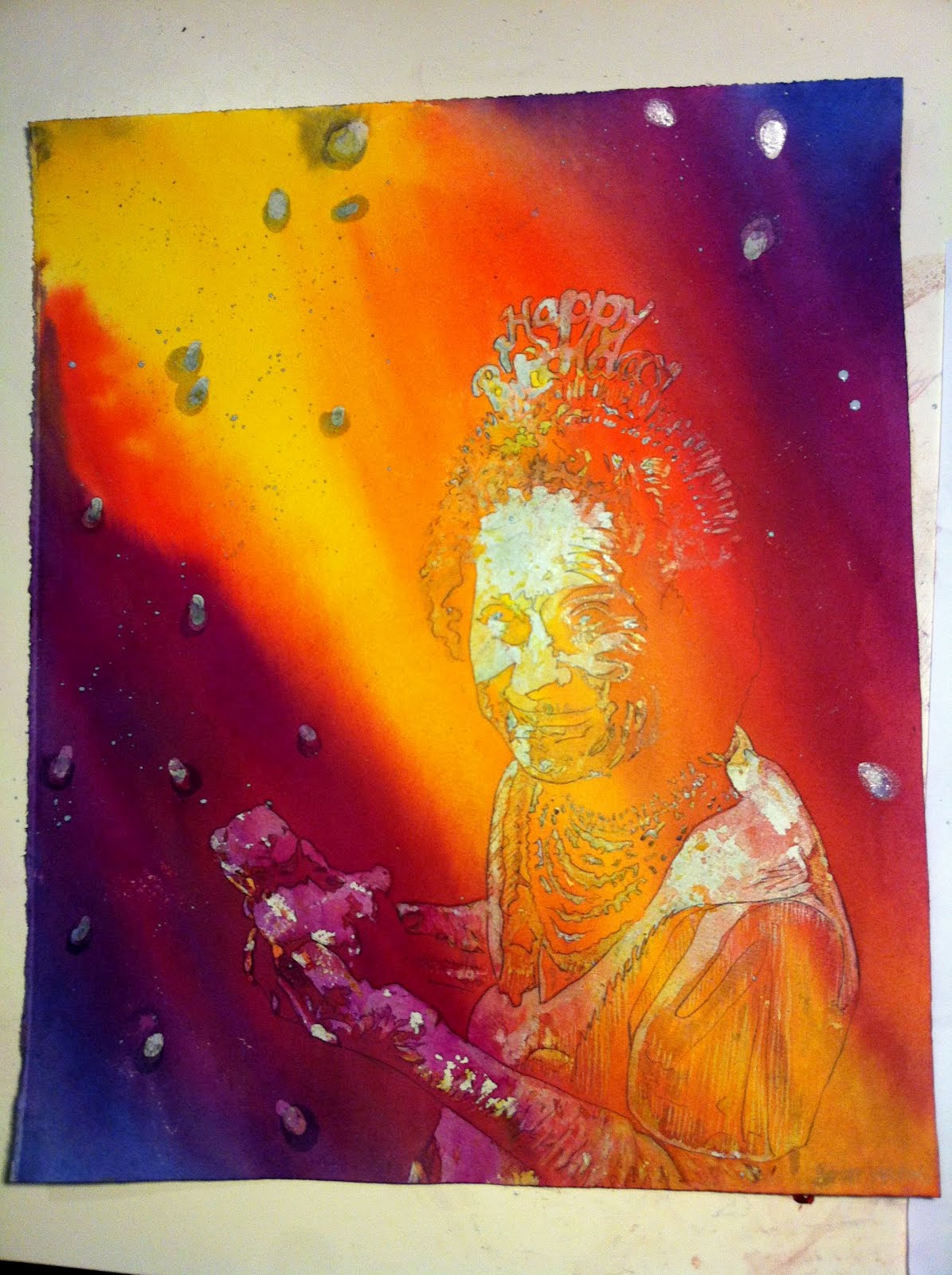 Starr Weems Art Blog: Start to Finish: Pouring Watercolor