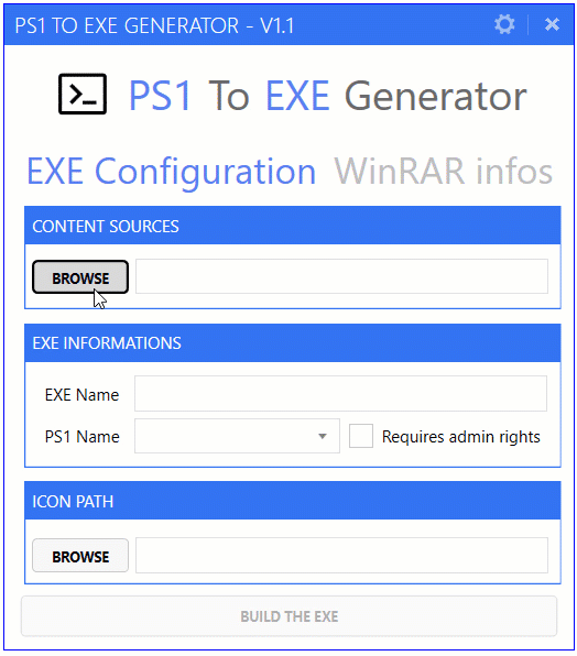 PS1 To Exe Generator - New version | Syst & Deploy