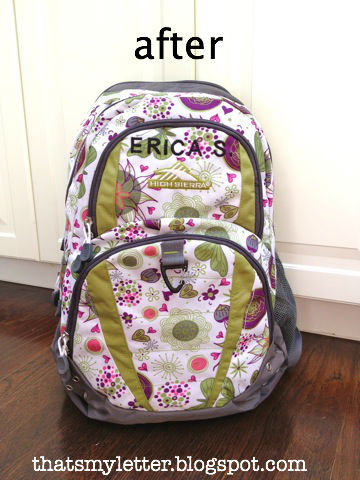 How to Personalize a Backpack - Jaime Costiglio