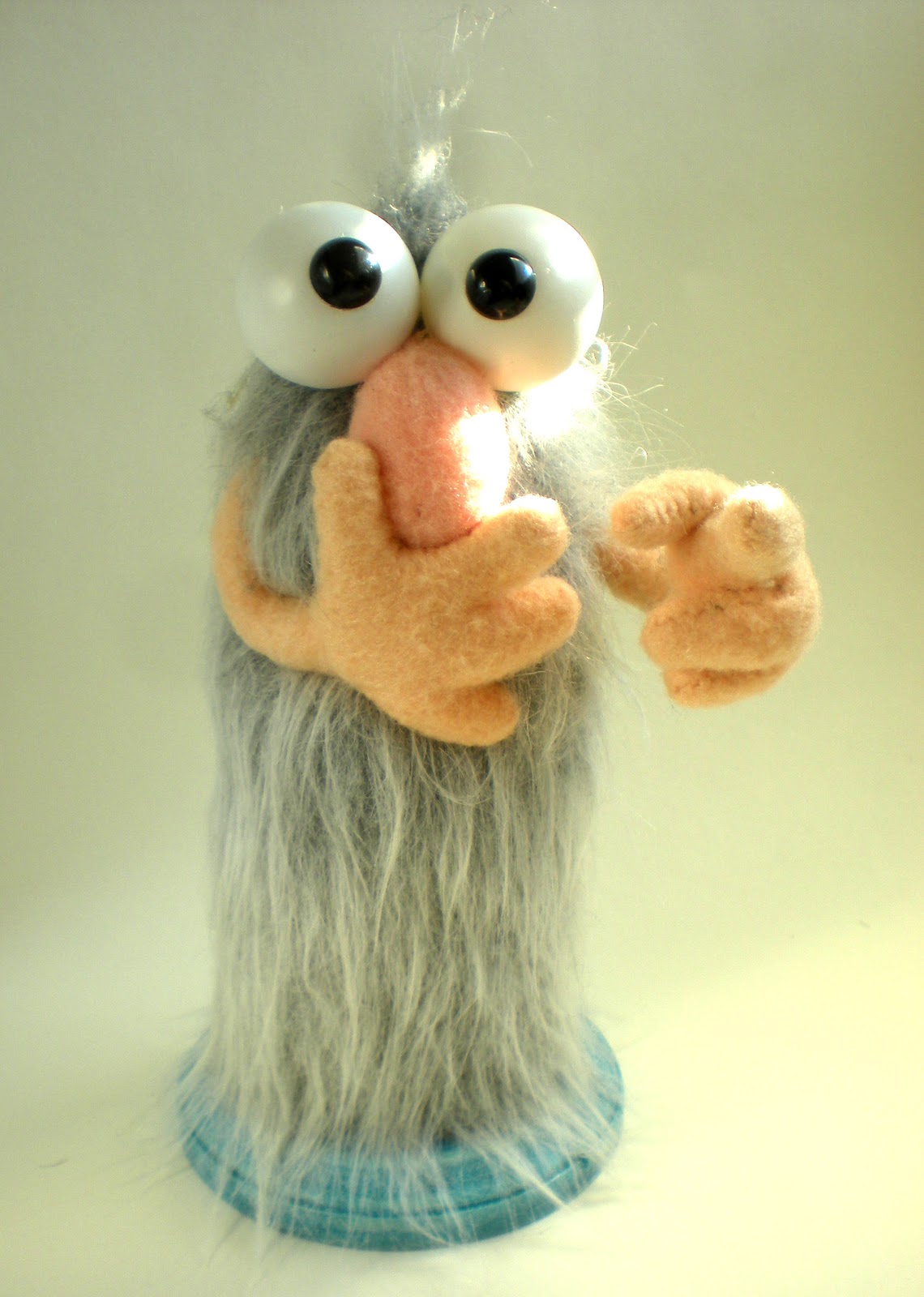 The Golden Glue Gun: Poseable Caveman Puppet
