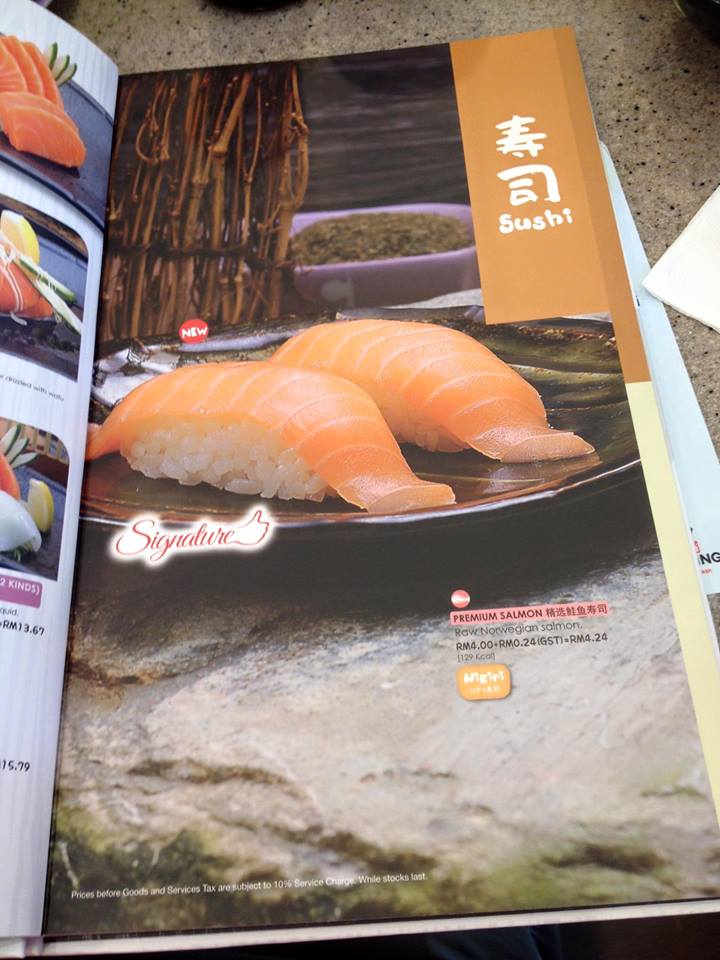 SUSHI KING Online MENU Price and Details - Miri Food Sharing