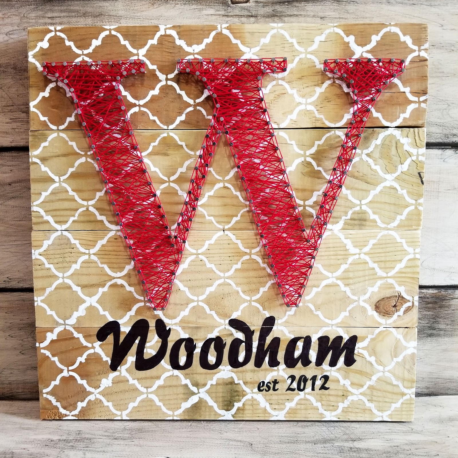 DIY Monogram String Art Part 2