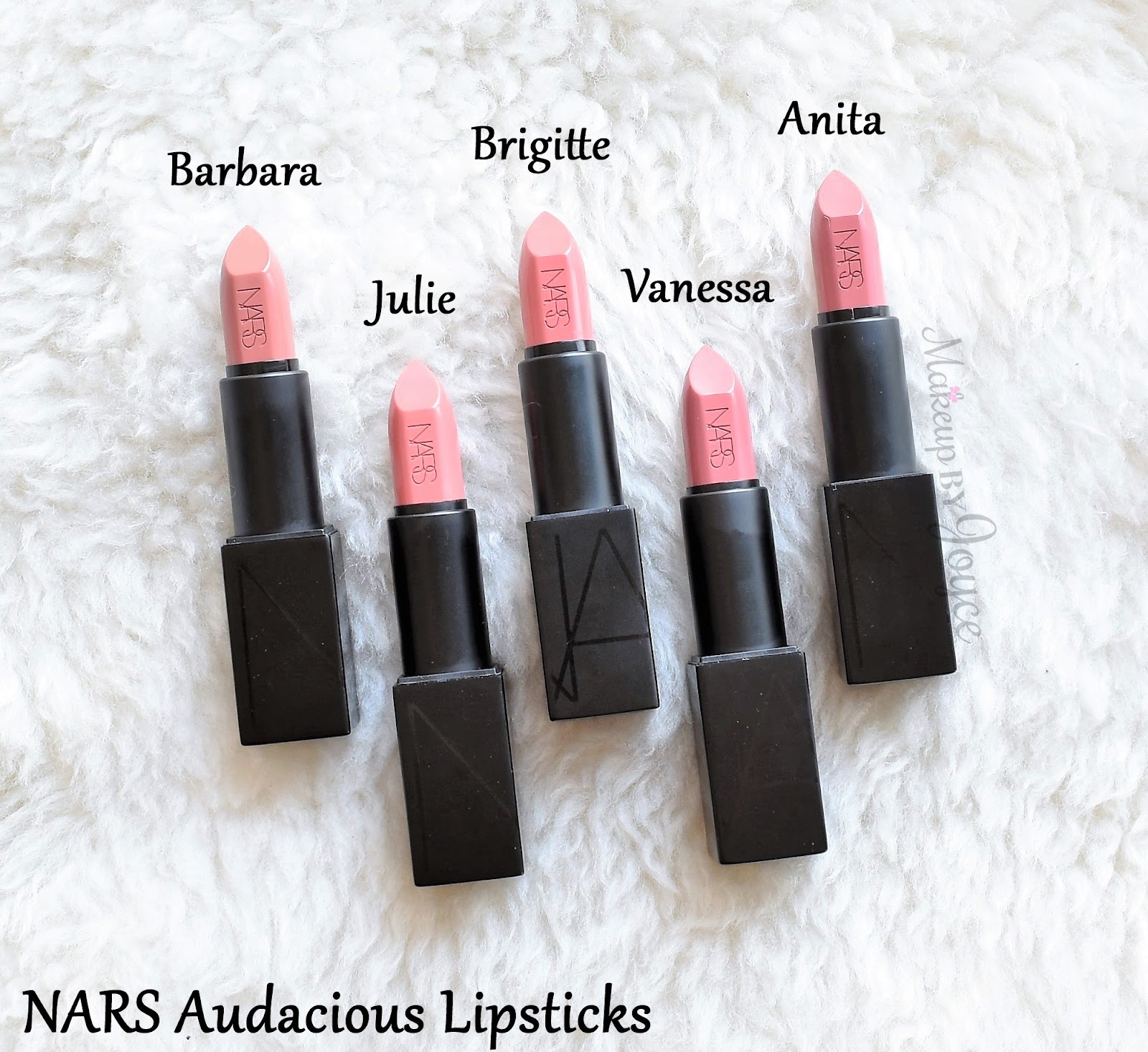 Nars Audacious Lipsticks Lip Swatches For Barbara