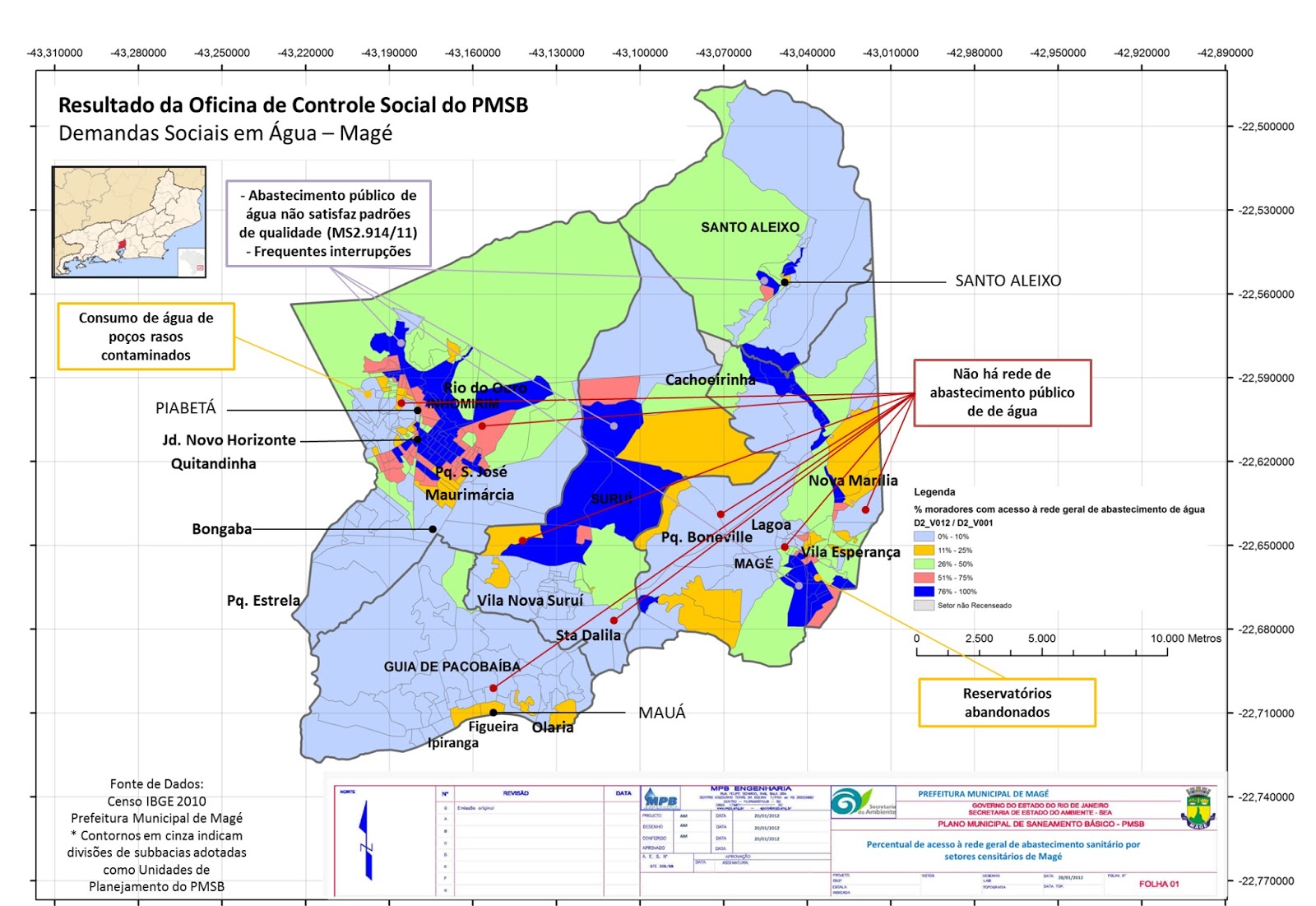 Planos Municipais de Saneamento de Rio Bonito, Magé, Guapimirim ...