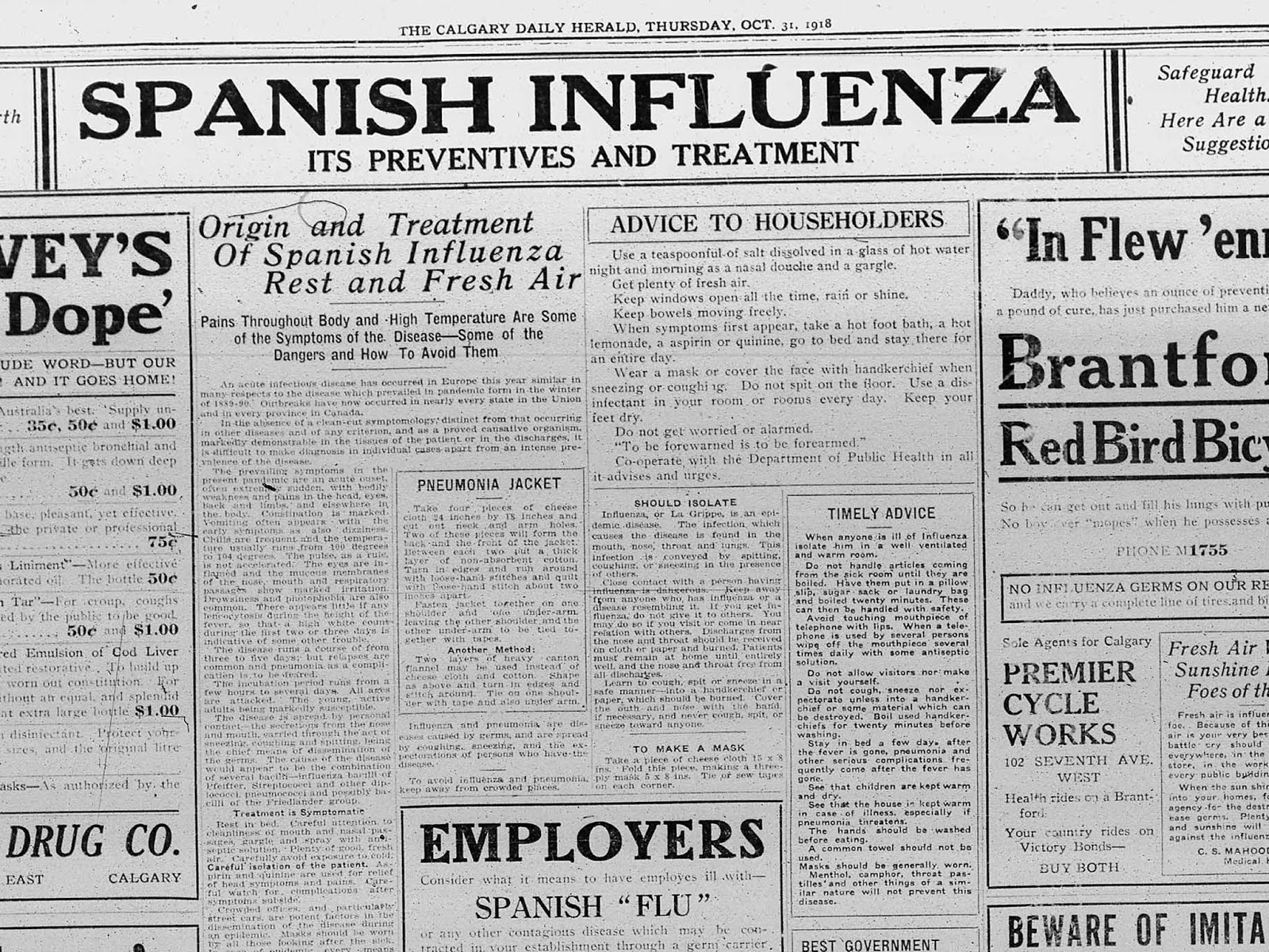 Seguindo os passos da História: A Gripe Espanhola: a pandemia que ...