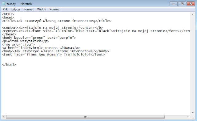 Jak stworzyć własną stronę internetową?: Tworzymy stronę!