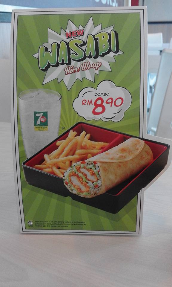 KFC Wasabi Rice Wrap | Inani Hazwani