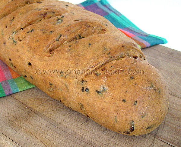 Scallion Chive Bread with Garlic and Rosemary - Amanda's Cookin' - Winter