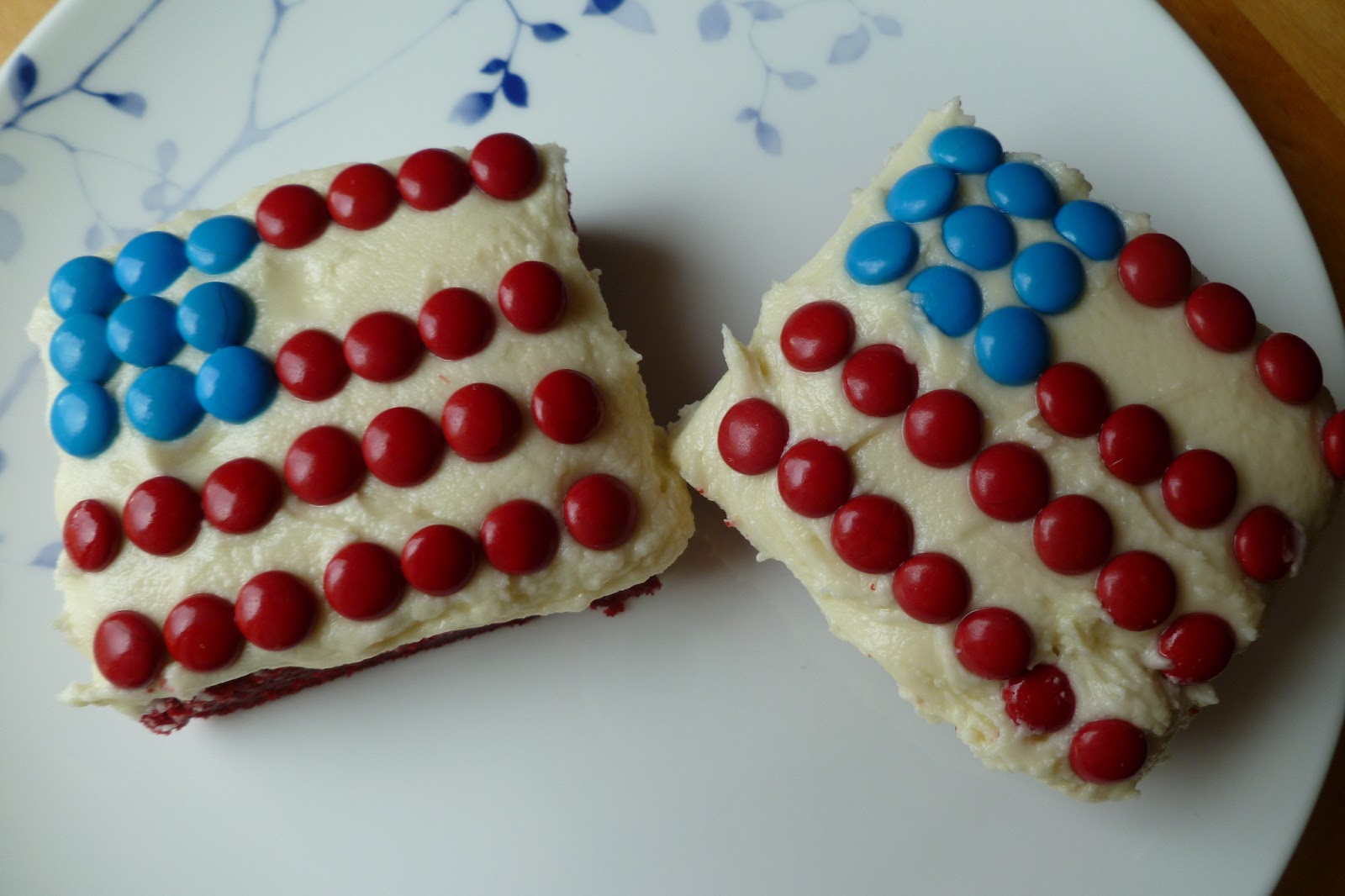 The Pastry Chef's Baking: Red Velvet "Flag" Brownies
