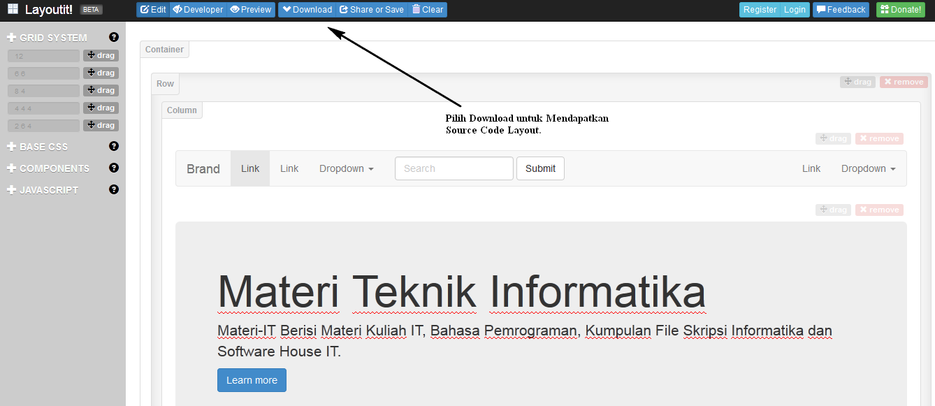 Cara Menggunakan Framework Bootstrap | Materi Teknik Informatika ... Cara Menggunakan Framework Bootstrap | Materi Teknik Informatika ...