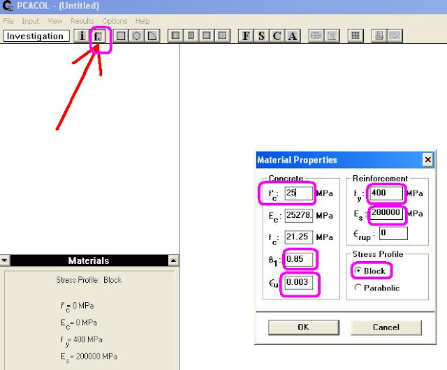 struktur beton 1: Diagram Interaksi Kolom PCAColumn
