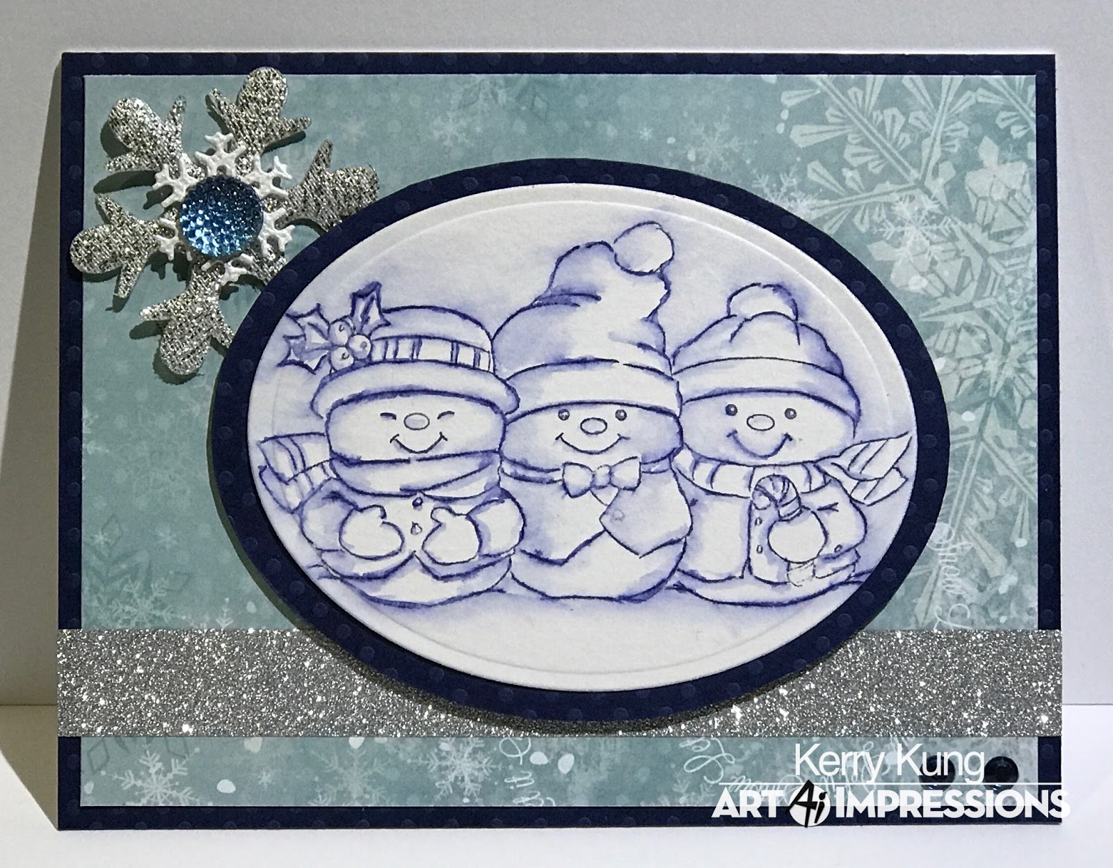 Art Impressions Blog: Happy Snowmen by Kerry