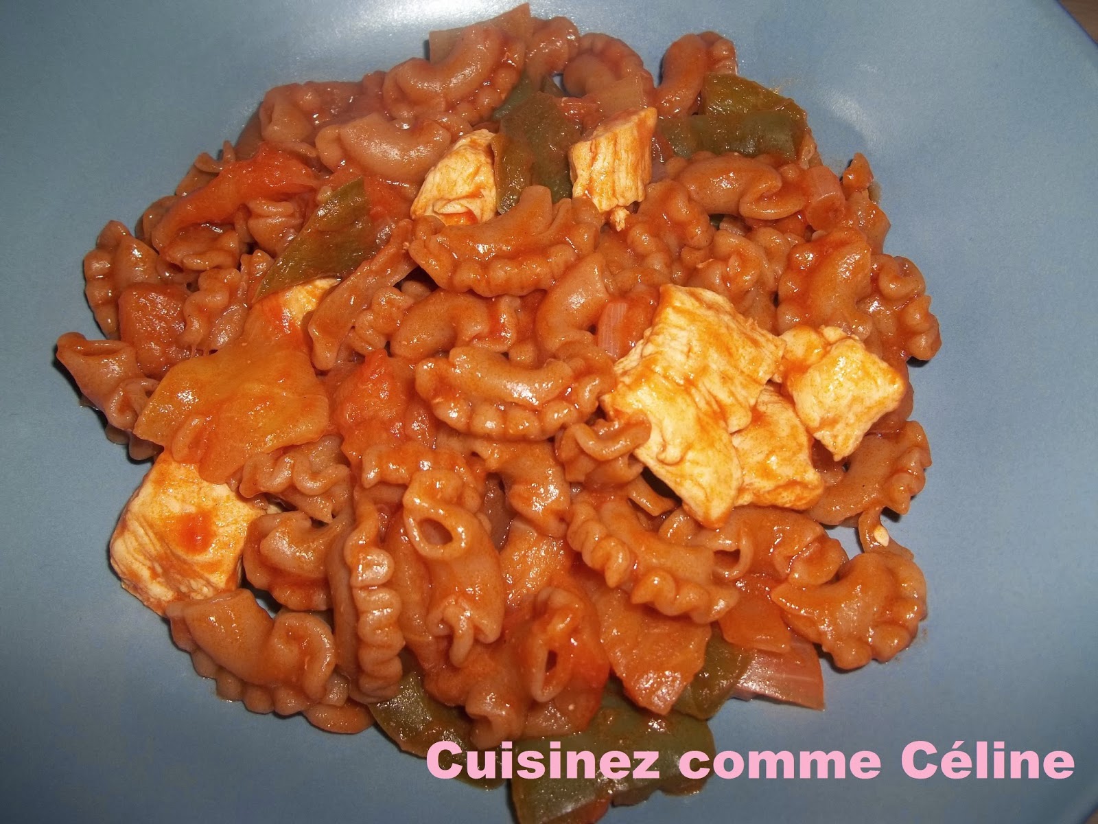 CuisinezcommeCéline: Crête de Coq courgettes poivrons et poulet