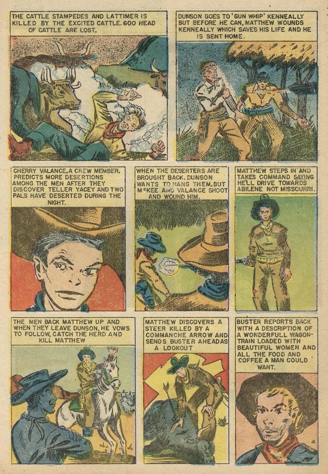 Four-Color Shadows: Red River-Lee Sherman-1948