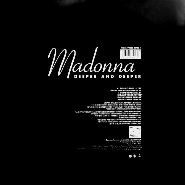 Madonna FanMade Covers: Deeper and Deeper - Picture Disc