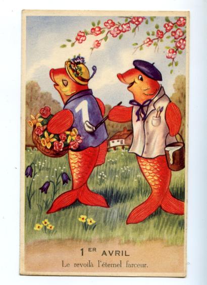 Tique Talk by Marianne Dow: Fishing for April Fools ~ #Vintage April ...