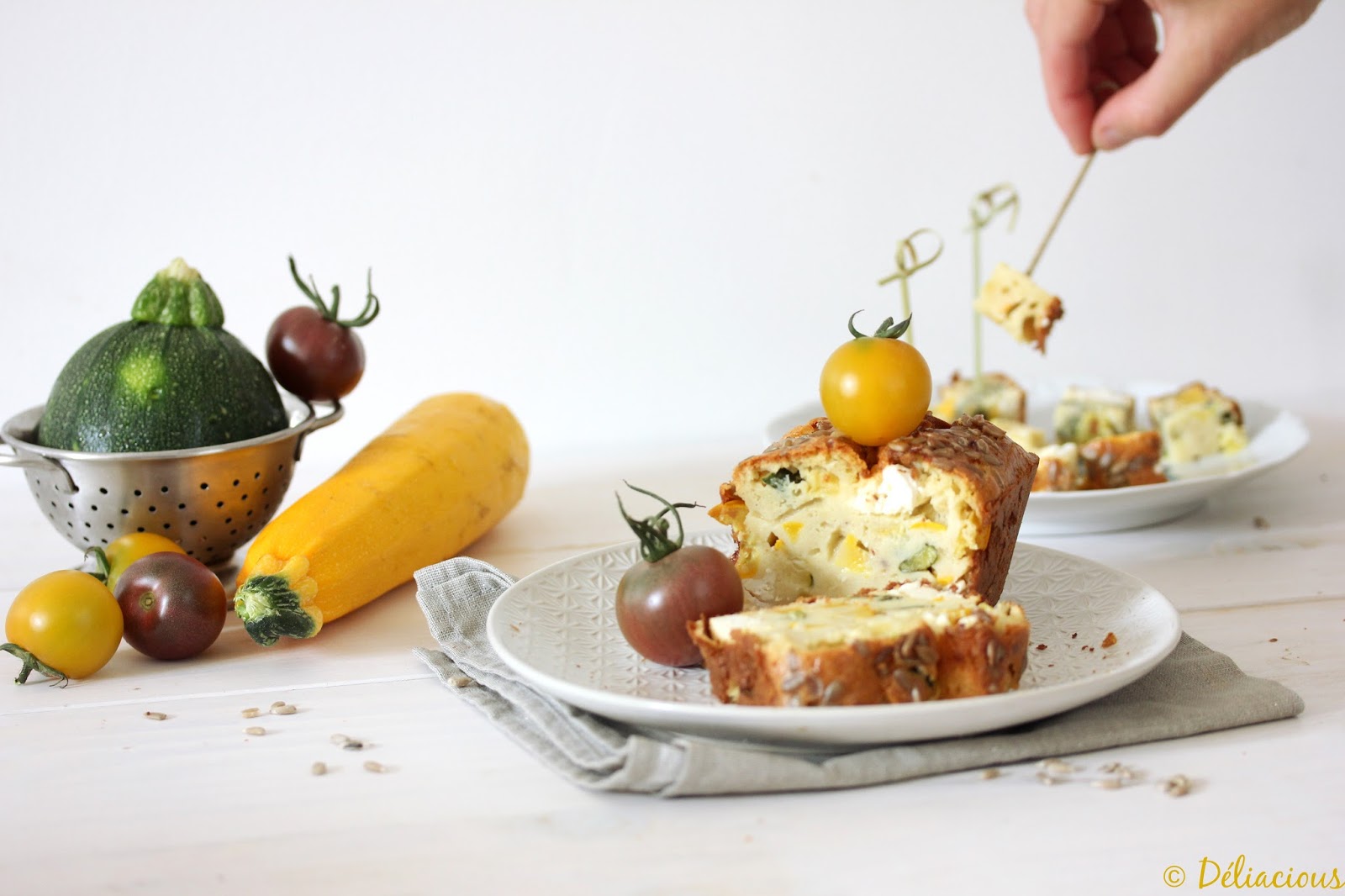 Cake à la courgette et à la feta