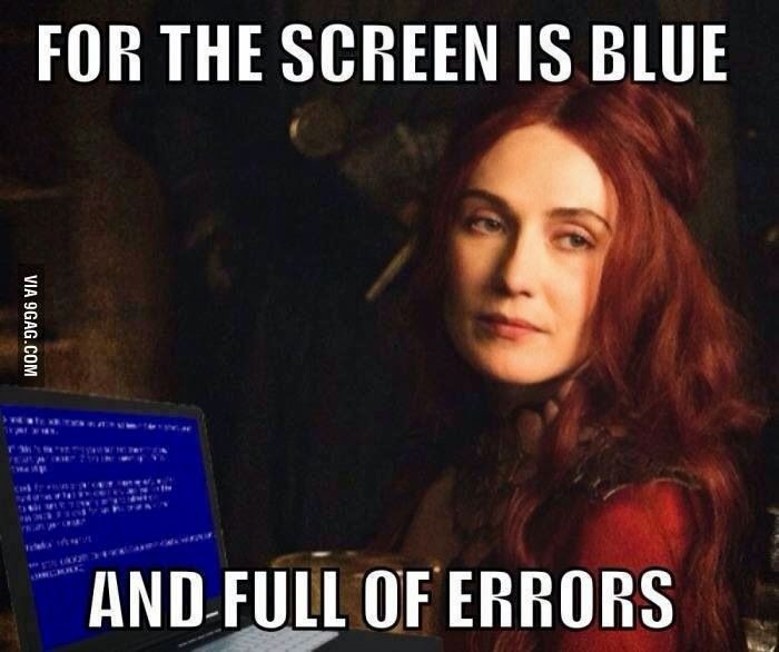 El Descanso del Escriba: Porque la pantalla es azul...