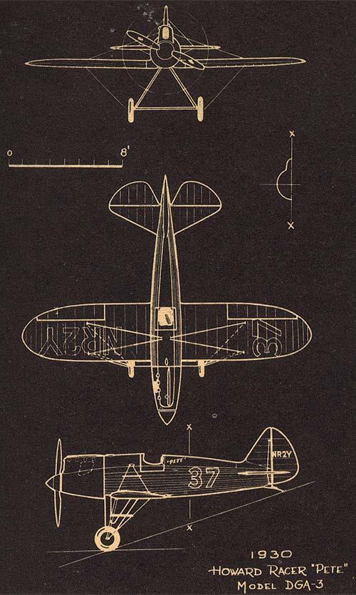 Just A Car Guy: 3-view drawings of the 1930s air racers