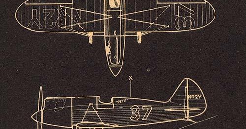 Just A Car Guy: 3-view drawings of the 1930s air racers