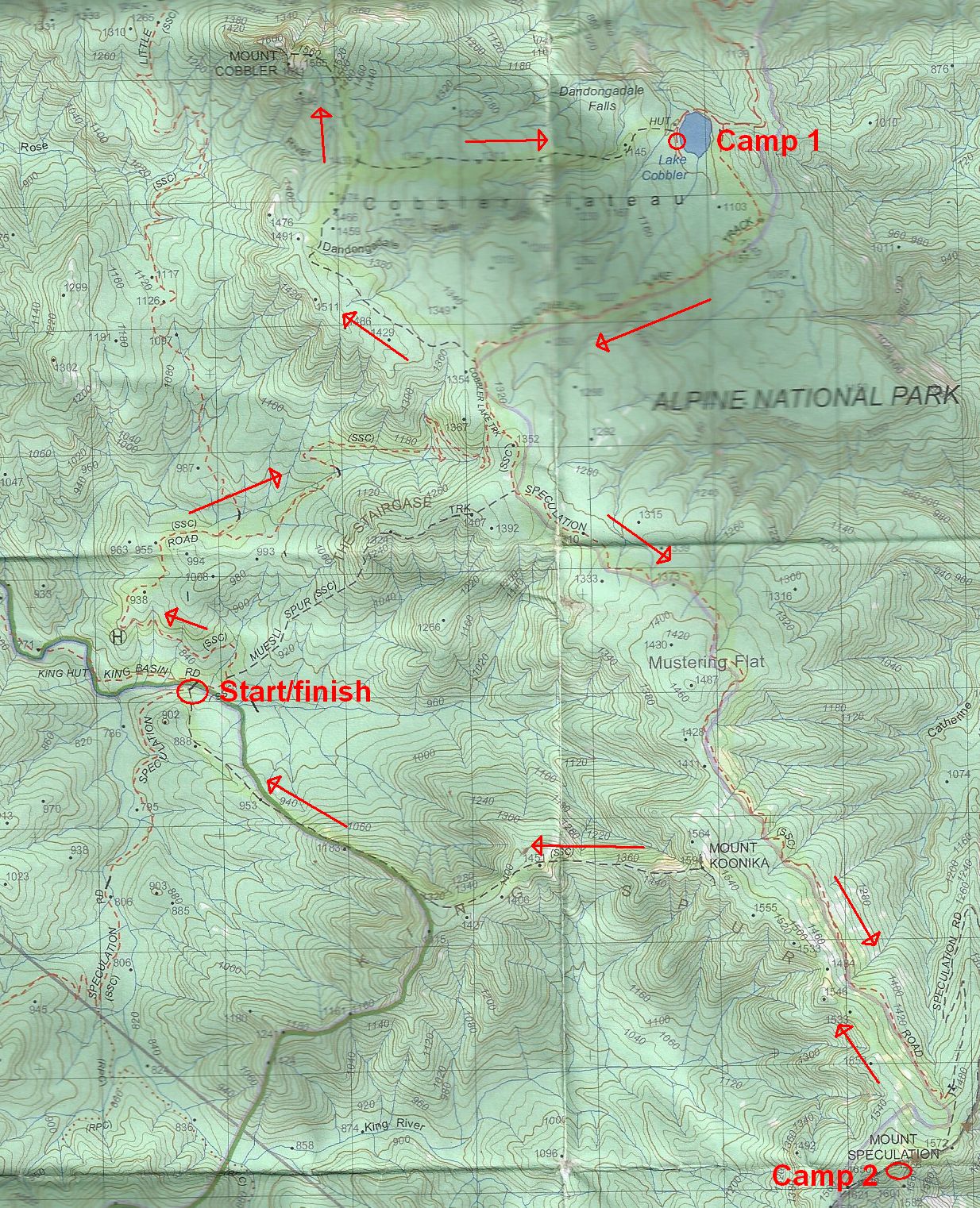 Trails and Tracks: 3 Craggy Peaks (Mts Cobbler, Speculation & Koonika ...