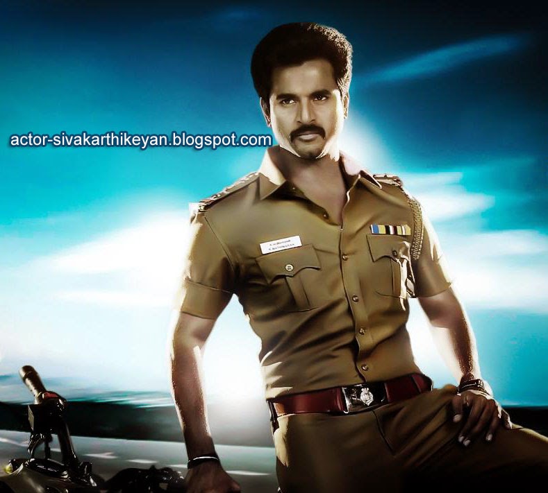 Actor Sivakarthikeyan: Actor Sivakarthikeyan Kakki Sattai Police getup ...