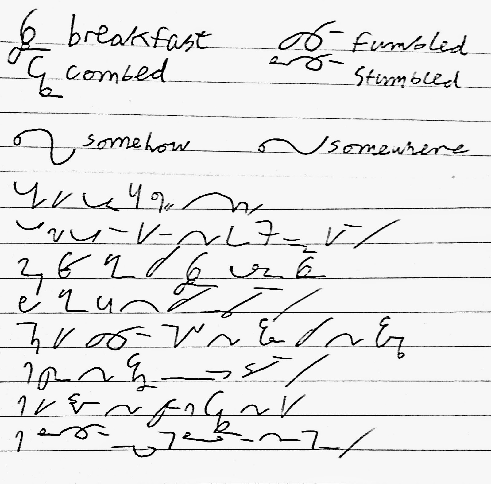 Musical Teeline: Kris Kristofferson - Sunday Morning Coming Down