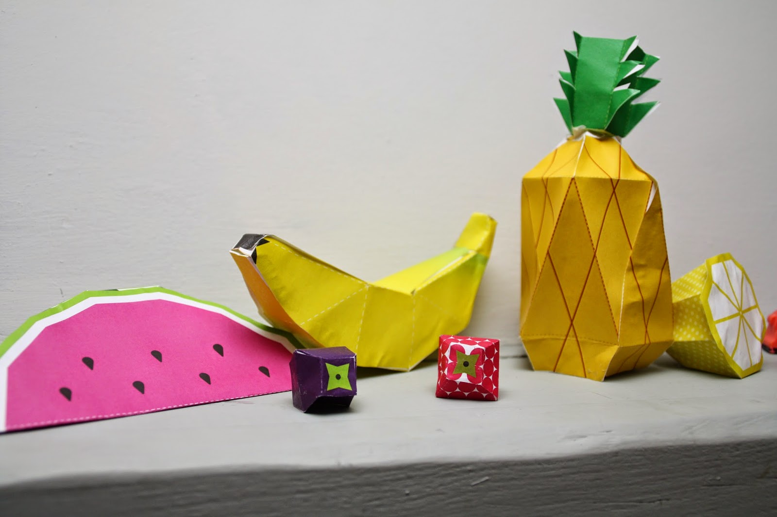 fruits en papier - paper toys