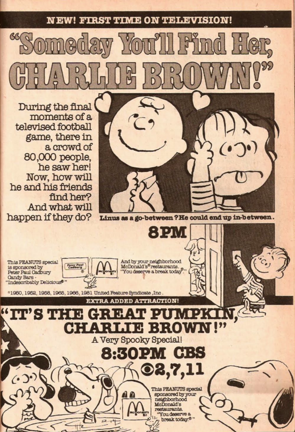 Cultural Compulsive Disorder: These Vintage TV Guide Ads For Horror ...