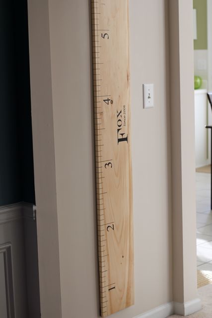 Beauty in the Ordinary: DIY Ruler Growth Chart