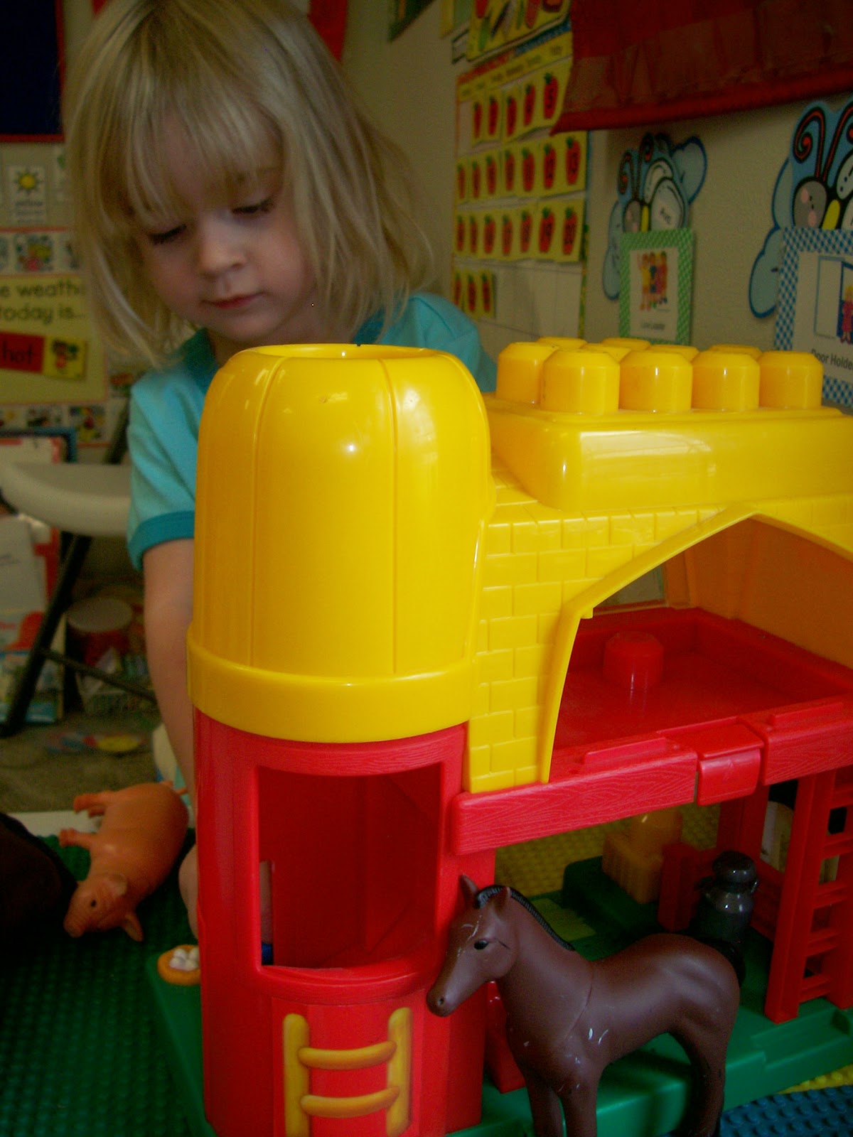 Farm Block, Playdoh and Math Centers | Ms.Vonda's Pre-K at All God's ...