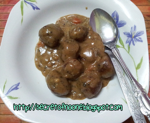Cik Putri Resipi Meatball Blackpepper Sauce