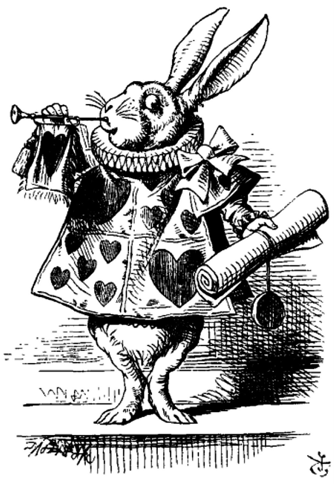 The White Rabbit Public Domain Clip Art Photos and Images