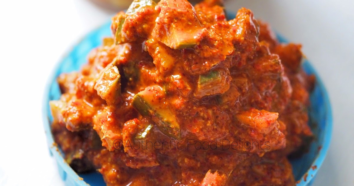 Authentic Food Delights: Ambuli Nonche ( Raw Mango Pickle)