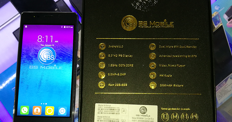 BS Mobile Mirana Has An Octa Core Chip And 2 GB RAM For PHP 2899!