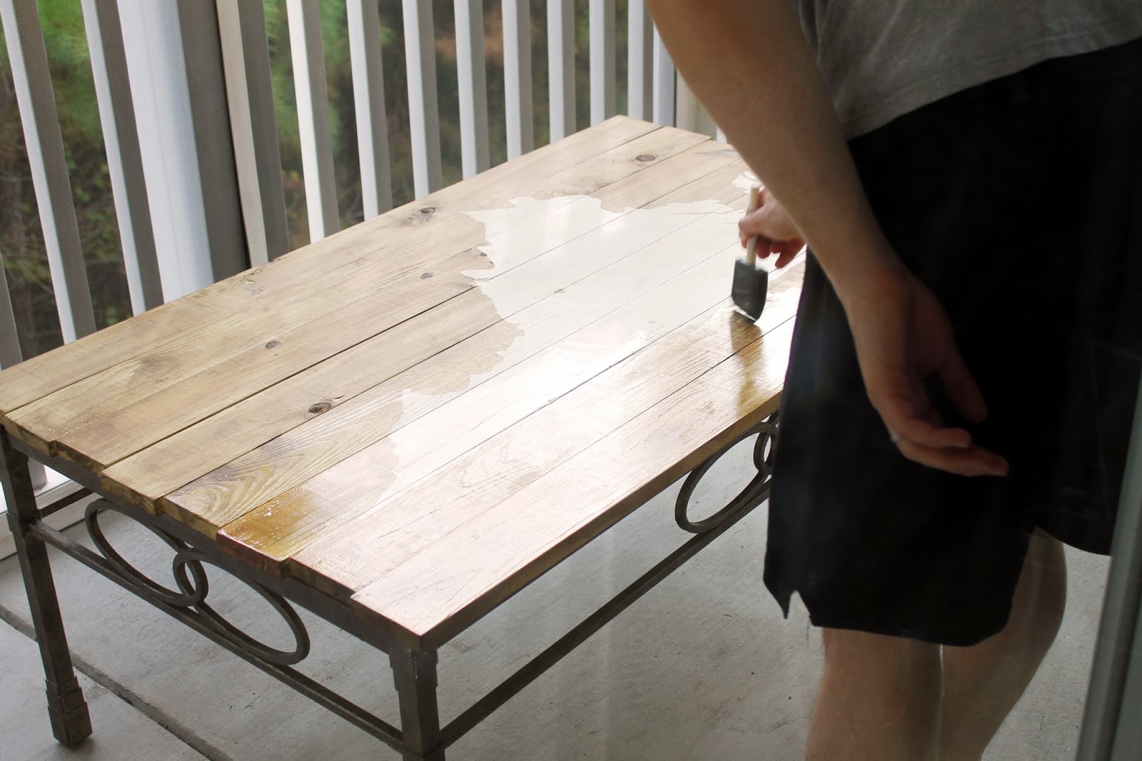 The Ink & Anchor: DIY Virginia Silhouette Wood Table