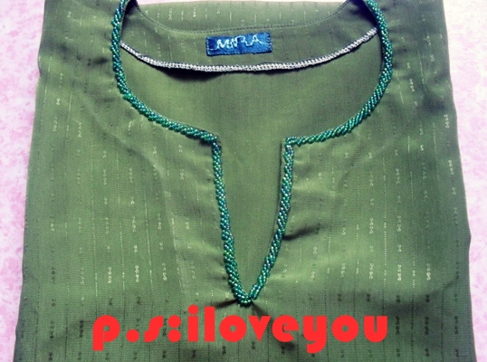 p.siloveyou: DIY: Jahit Manik di Baju Kurung.