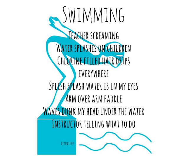 Makarewa School Room One: Swimming Poems