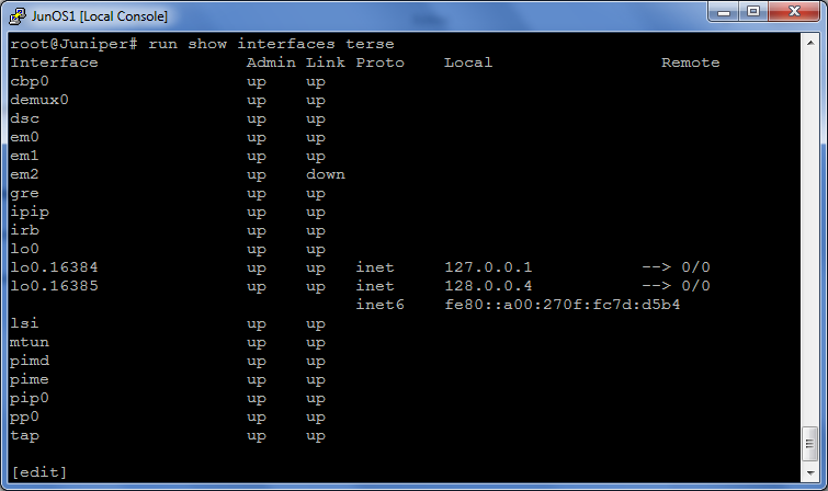 JunOS - Comandos Basicos - Seguridad y Redes