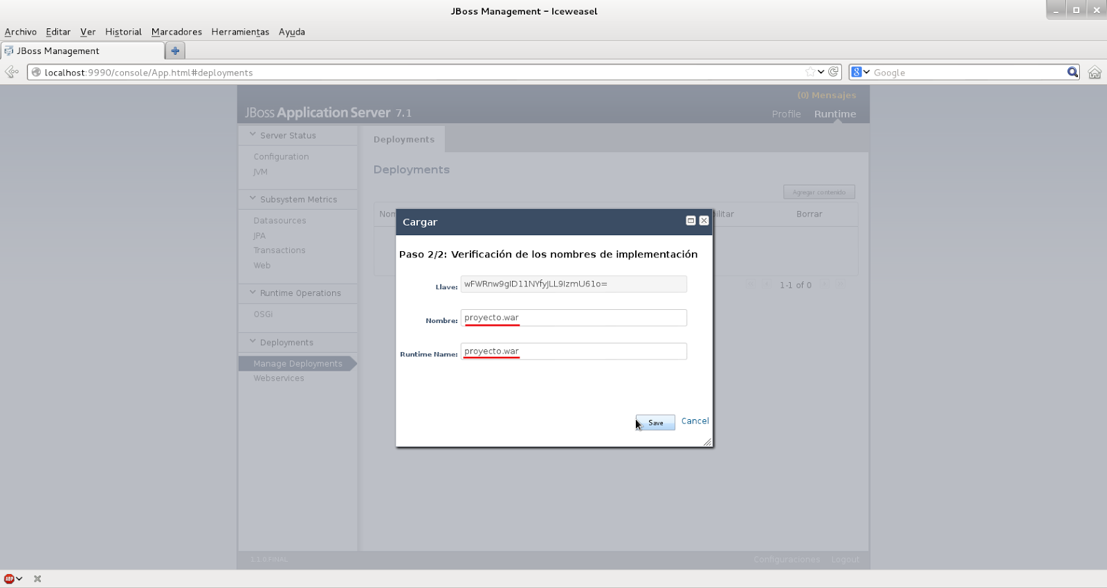 El Rincón del Software: Despliegue de proyecto en JBoss 7.1.1