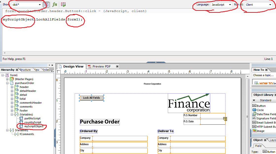 Ms Office 2010 Adobe And Other Software Tips Livecycle Designer Lock All Editable Field And