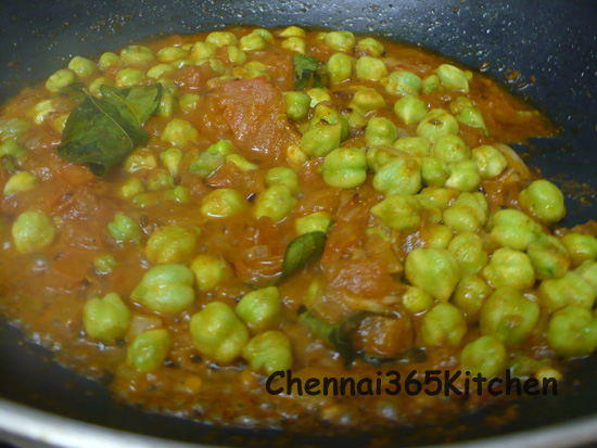 365 days of Delicious Flavors: Green Channa Masala
