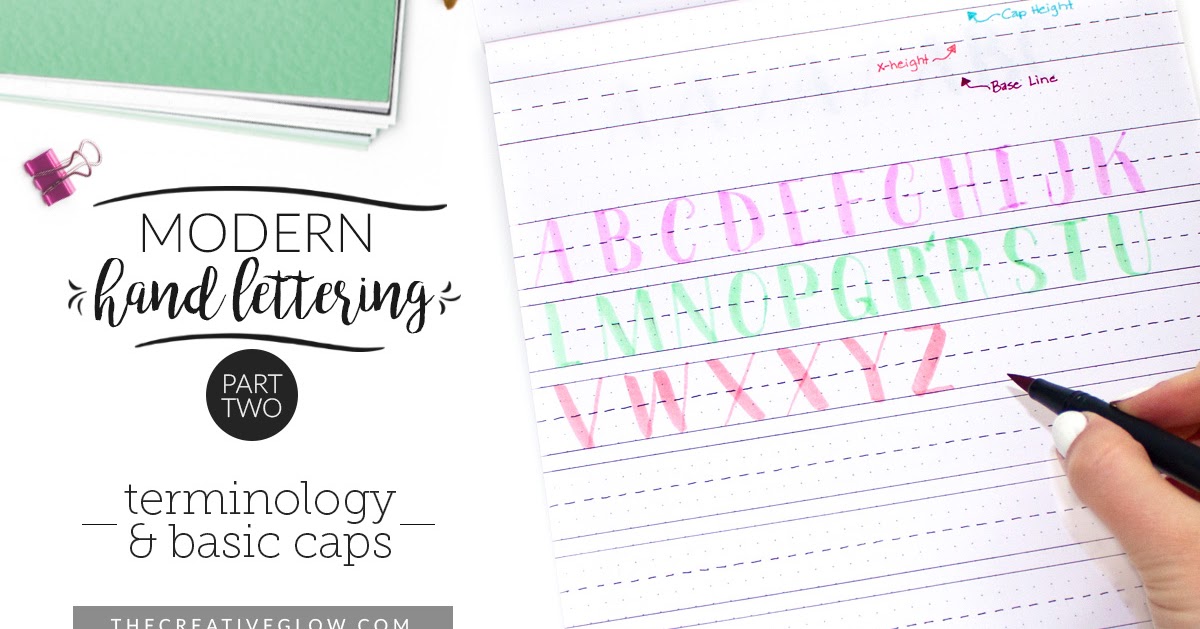Hand Lettering Series - Part #2 - Terminology & Basic Caps | The ...