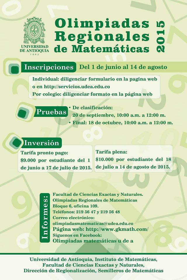 MATEMÁTICA CORAZONISTA.: OLIMPIADAS DE MATEMÀTICA
