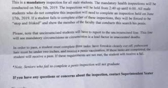 Legends & Rumors: Prank Notices about Student Inspections