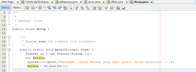 Cara menghitung harga belanjaan dengan Array di NETBEANS