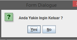 Menggunakan JOptionpane.showConfirmDialog pada java | "Siapapun Bisa ...