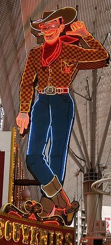 Fremont Street Las Vegas: Cowboy Vic aka Vegas Vic Las Vegas Icon