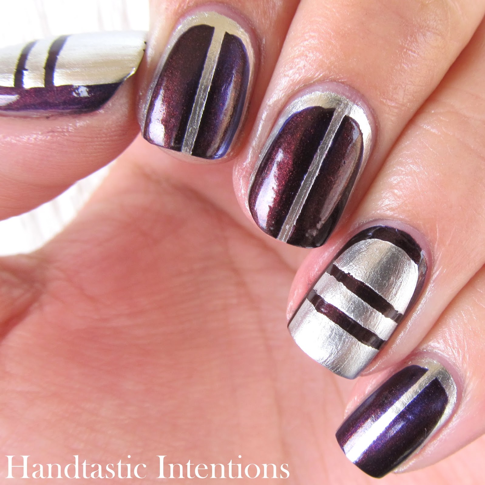 Handtastic Intentions: Nail Art: #31DC2014 Day 8 Metallic