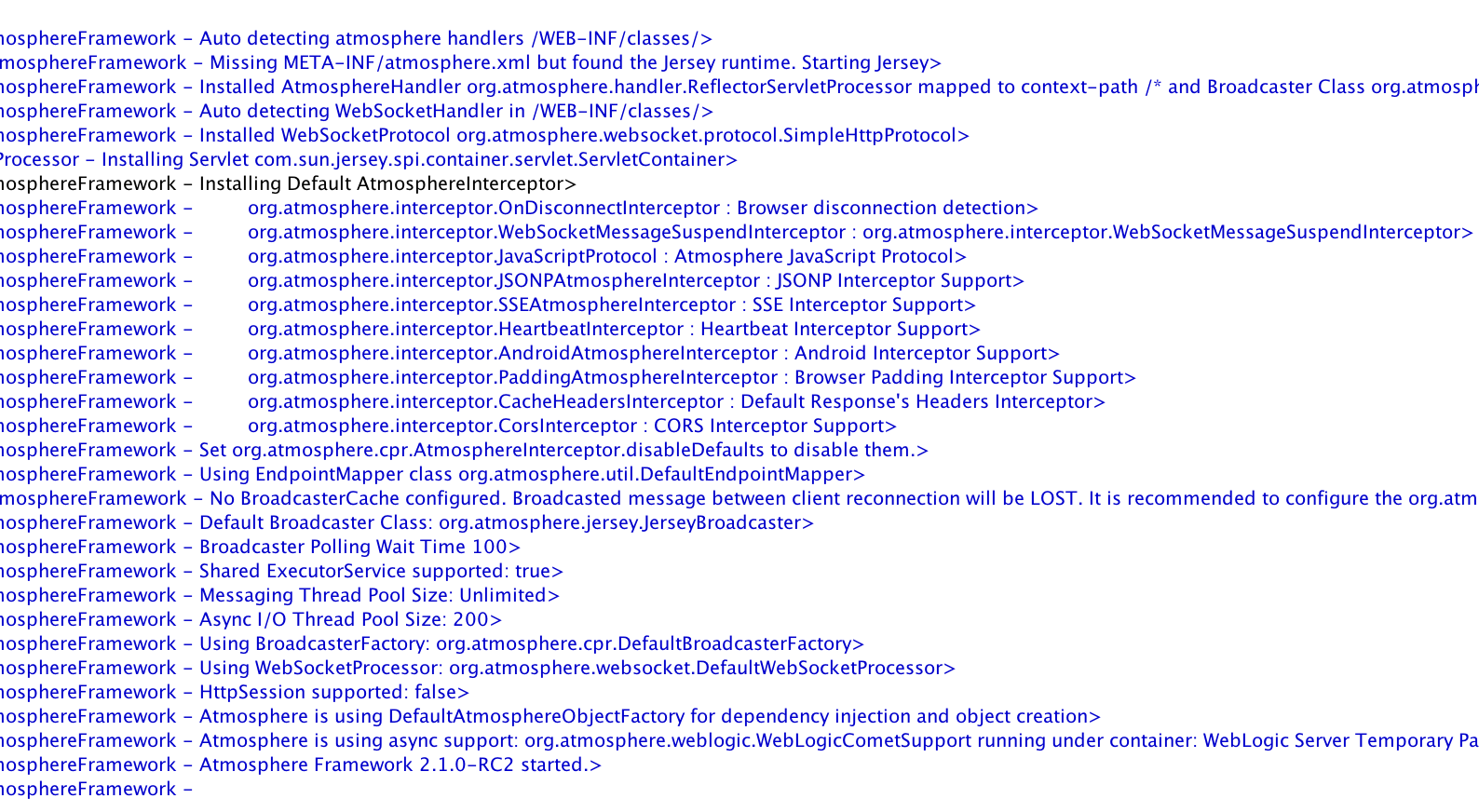 Java / Oracle SOA blog: REST, SSE or WebSockets on WebLogic 10.3.6